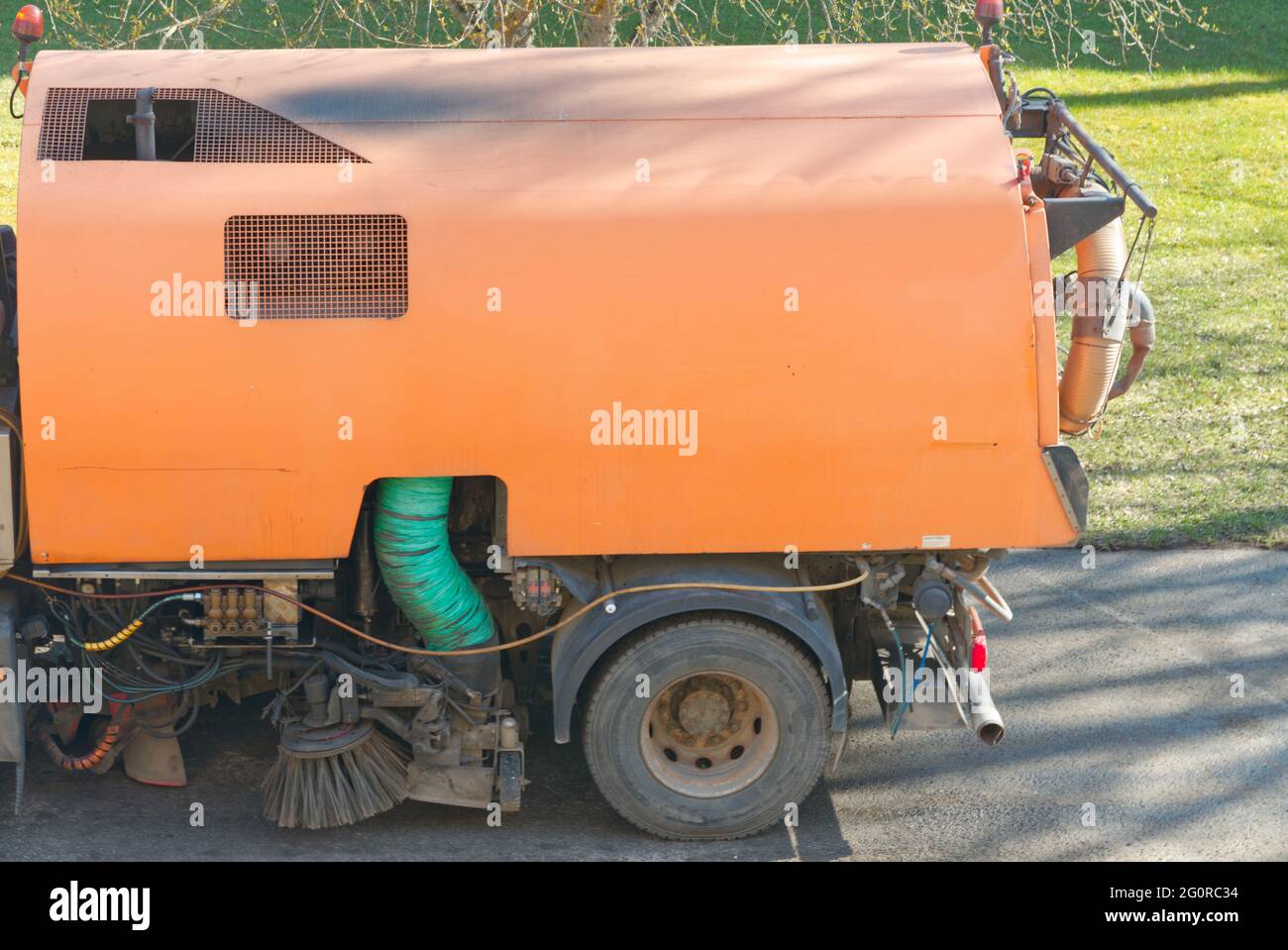 Motorized road sweeper hi-res stock photography and images - Alamy