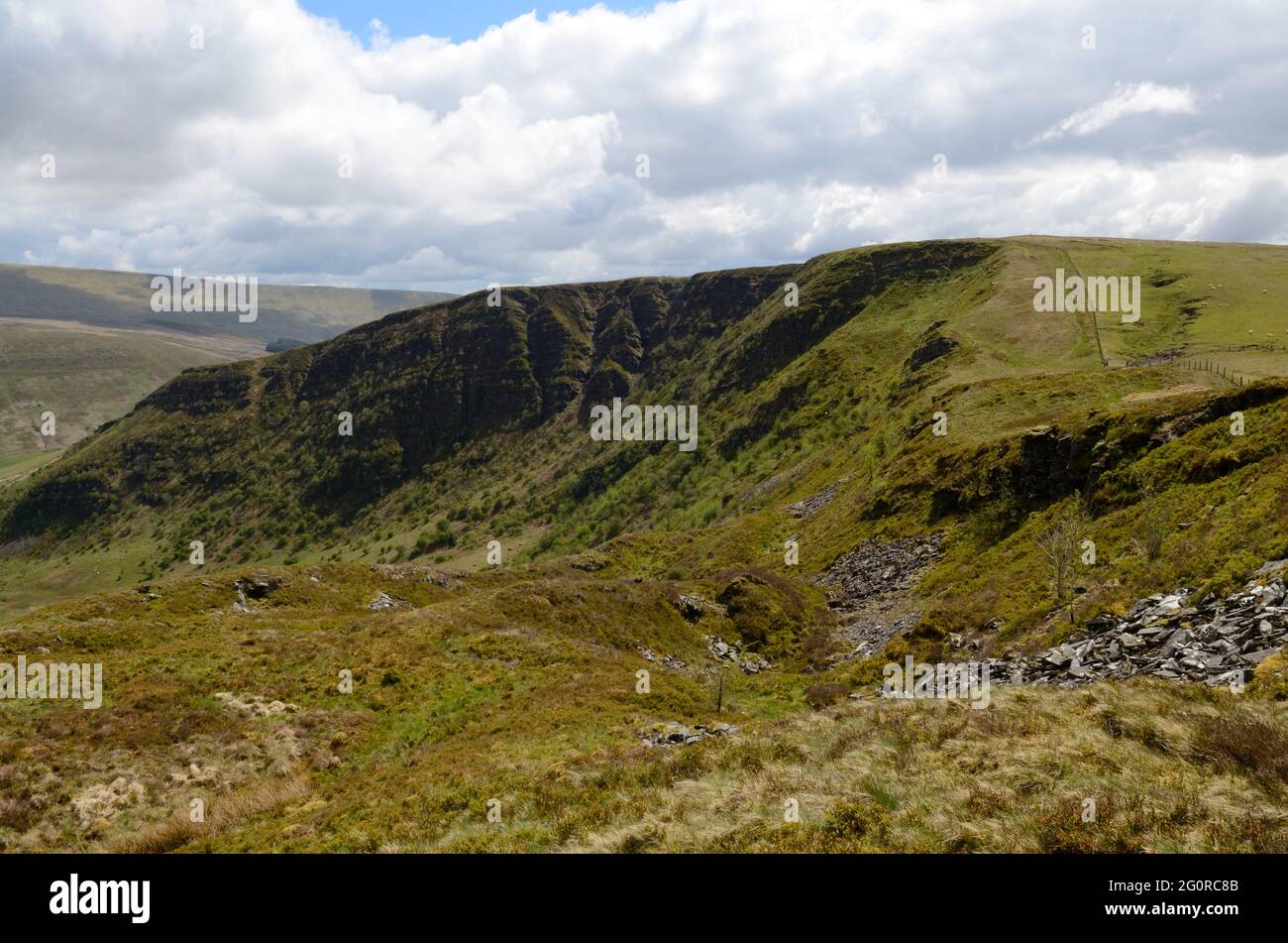 Craig Cerrig Gleisiad Fan Frynych National Nature Reserve formed by ...