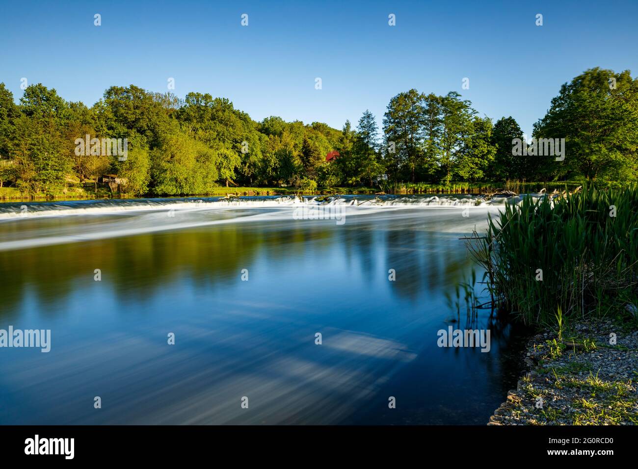 The Werra River between Hesse and Thuringia Stock Photo - Alamy