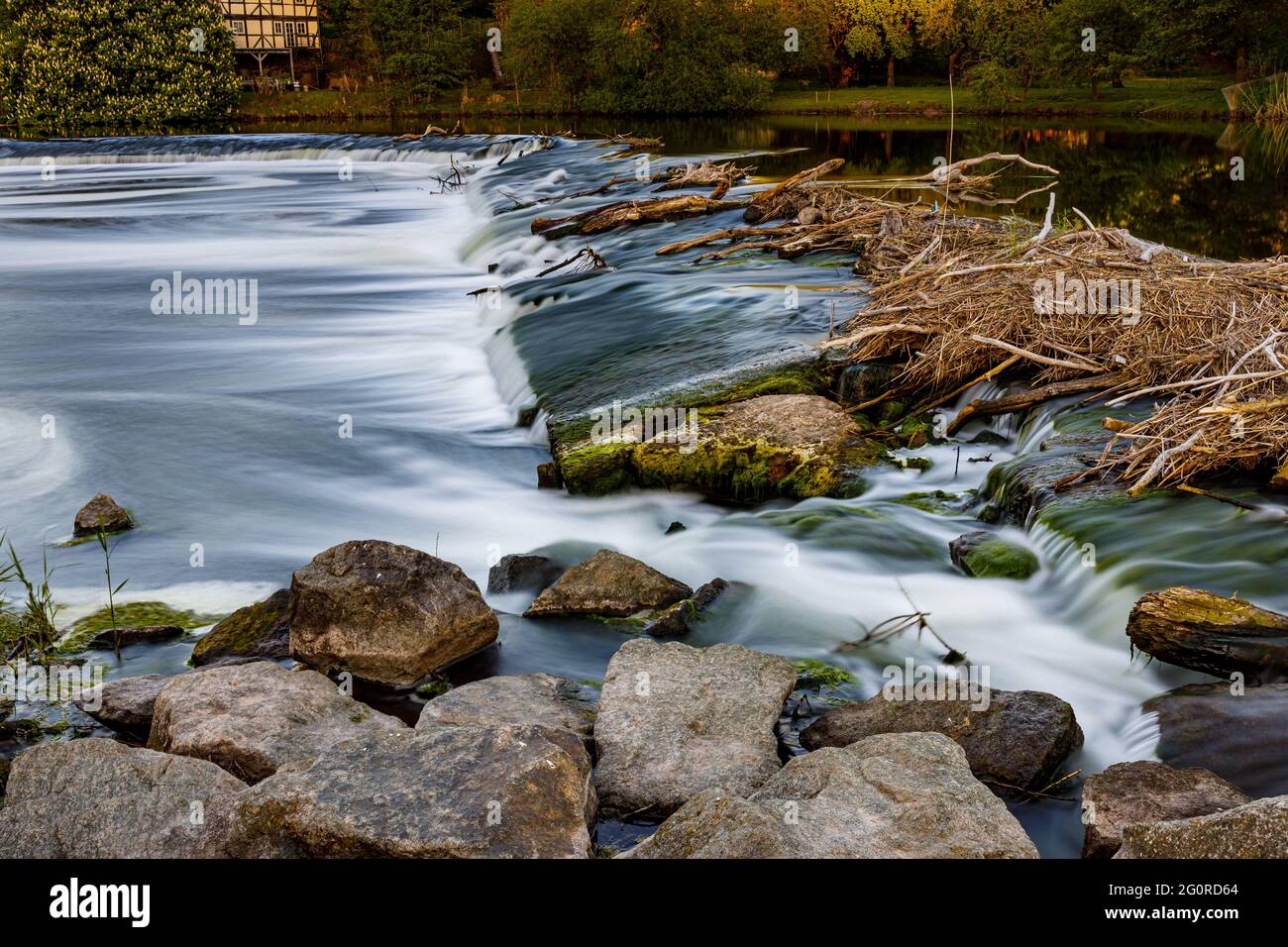 The Werra River between Hesse and Thuringia Stock Photo - Alamy