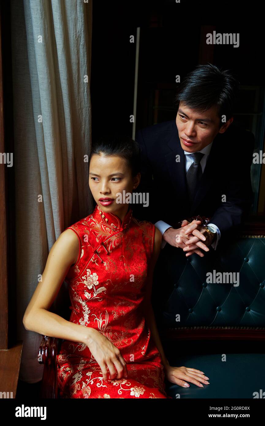 China, Shanghai, Long Hai and his wife Yu XiaoYing Stock Photo - Alamy
