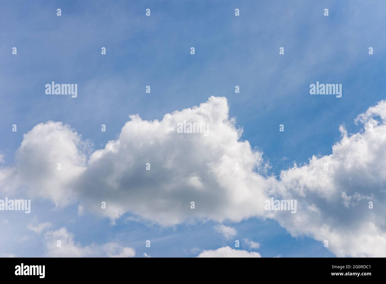 beautiful sparse clouds in the blue sky.Cloudscape. Blue sky and white ...