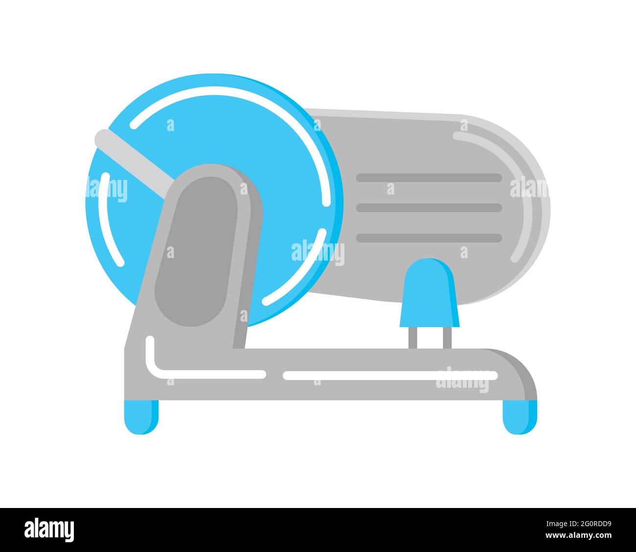 Food slicer flat icon vector. Kitchen small appliances sign. Household ...