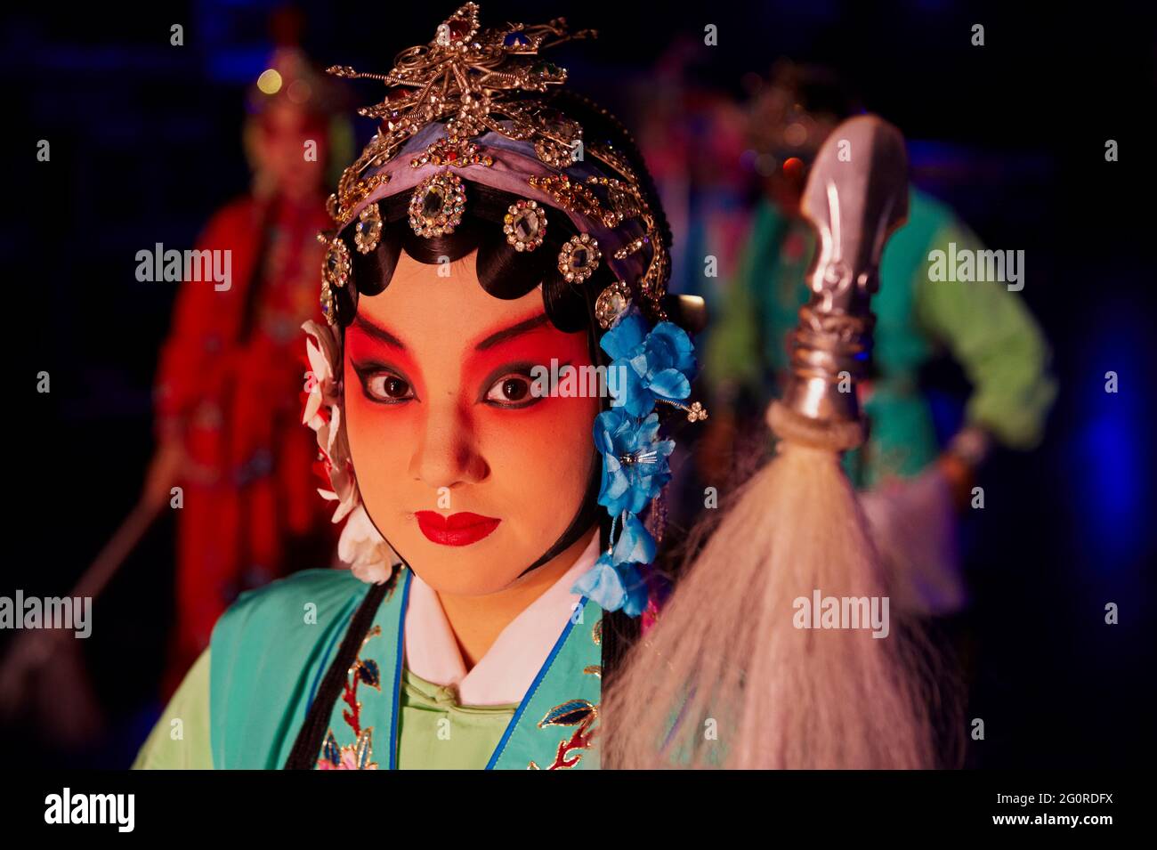 China, Shanghai, Shanghai Grand Theatre, Li Pei-Hong from Beijing Opera ...