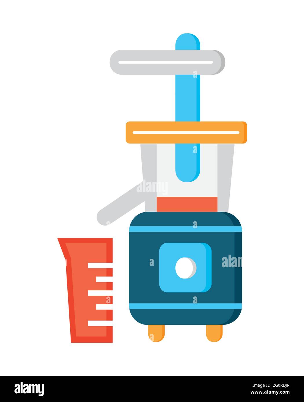 Juicer, blender flat icon vector. Kitchen small appliances line sign ...