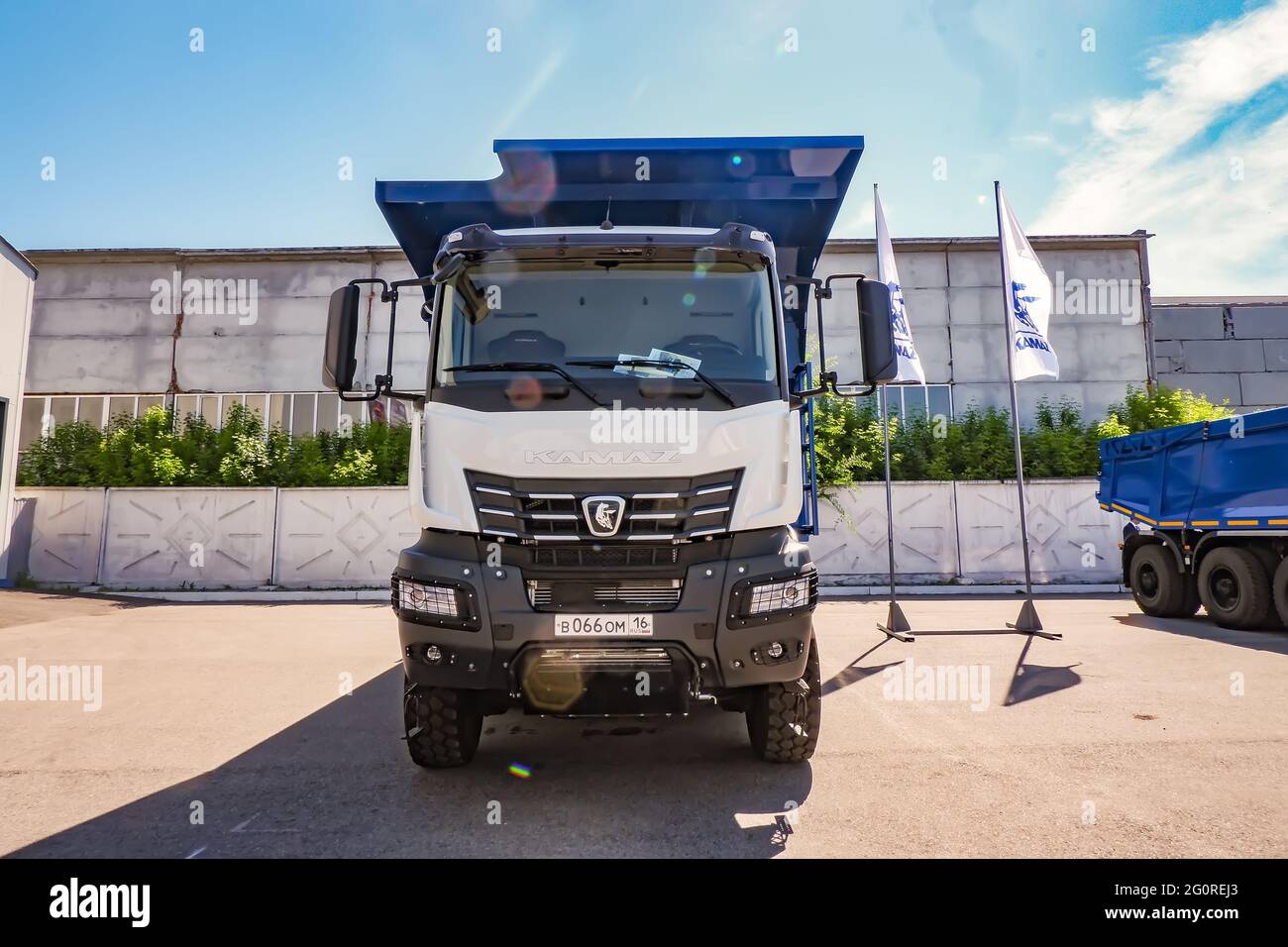 Novokuznetsk,Russia-02.06.2021, KAMAZ-65805 mining dump truck of the ...
