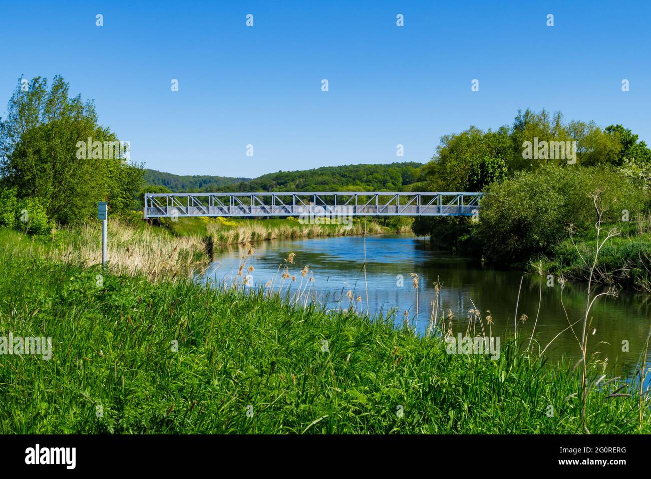 The Werra River between Hesse and Thuringia Stock Photo - Alamy