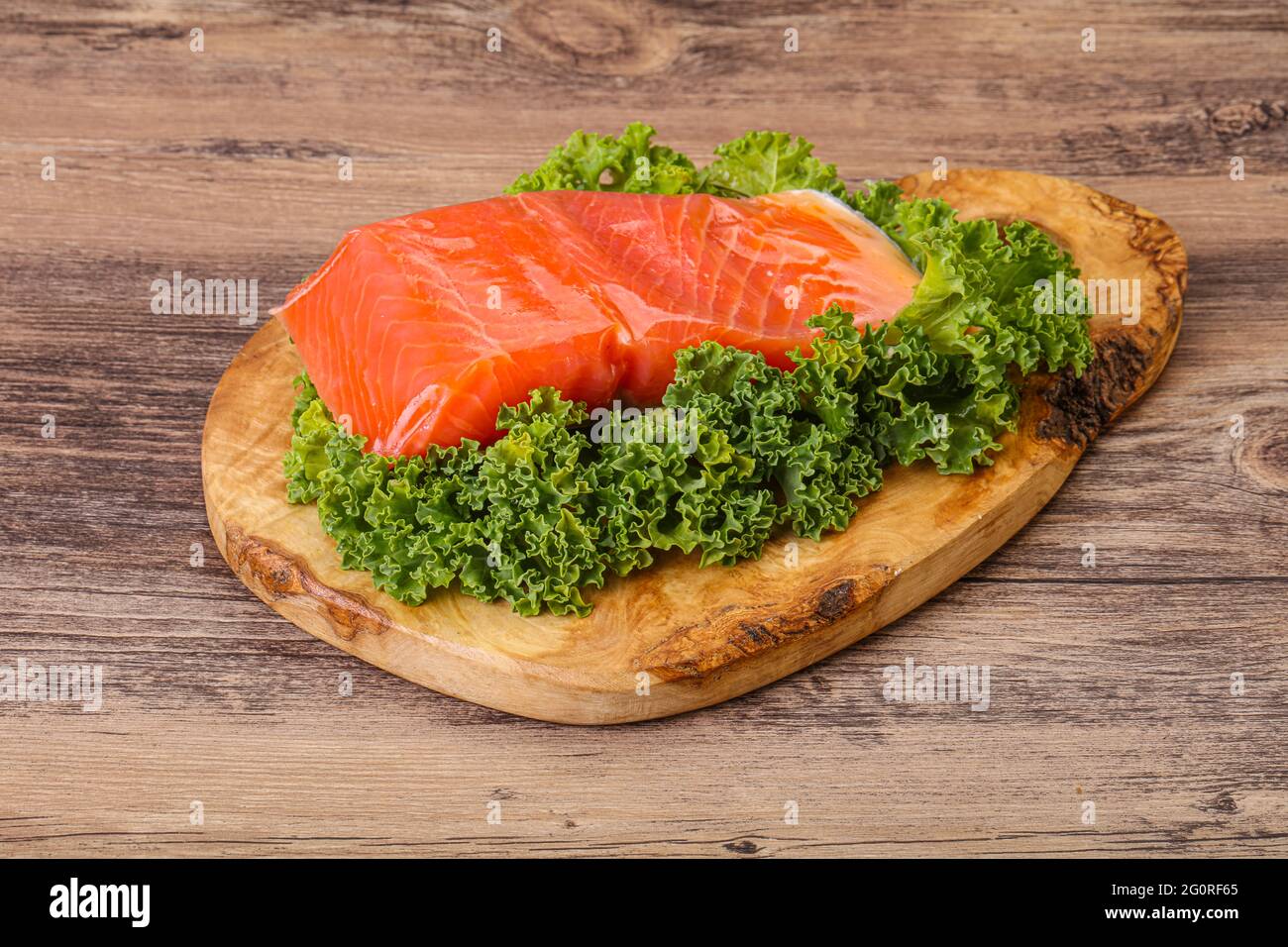 Tasty Salmon fillet slice for cooking Stock Photo - Alamy