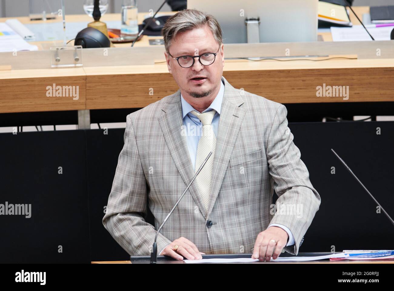 Berlin, Germany. 03rd June, 2021. The MP Frank-Christian Hansel (AfD ...