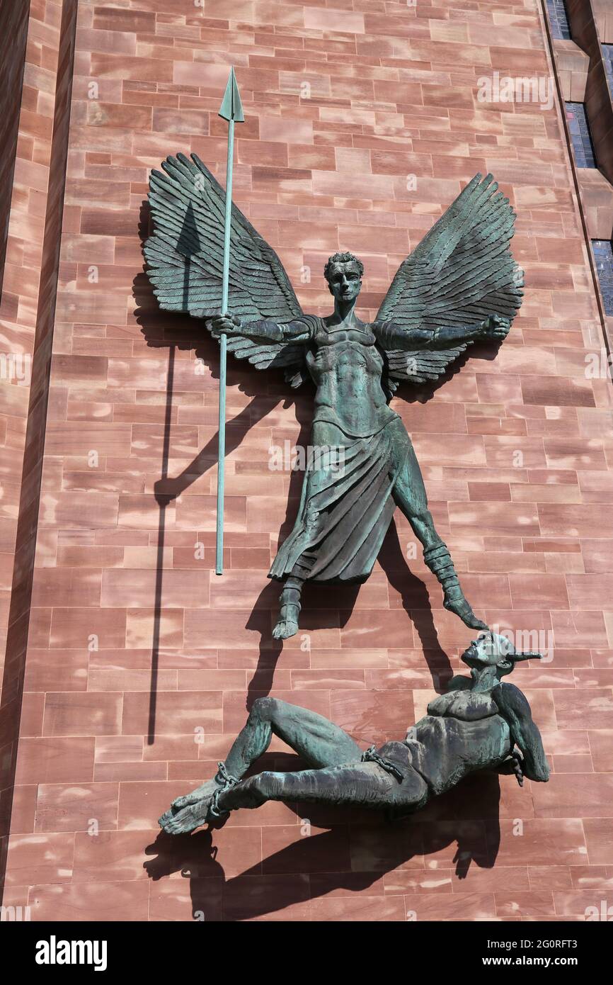 'St Michael's Victory over the Devil' (Jacob Epstein, 1958, bronze ...