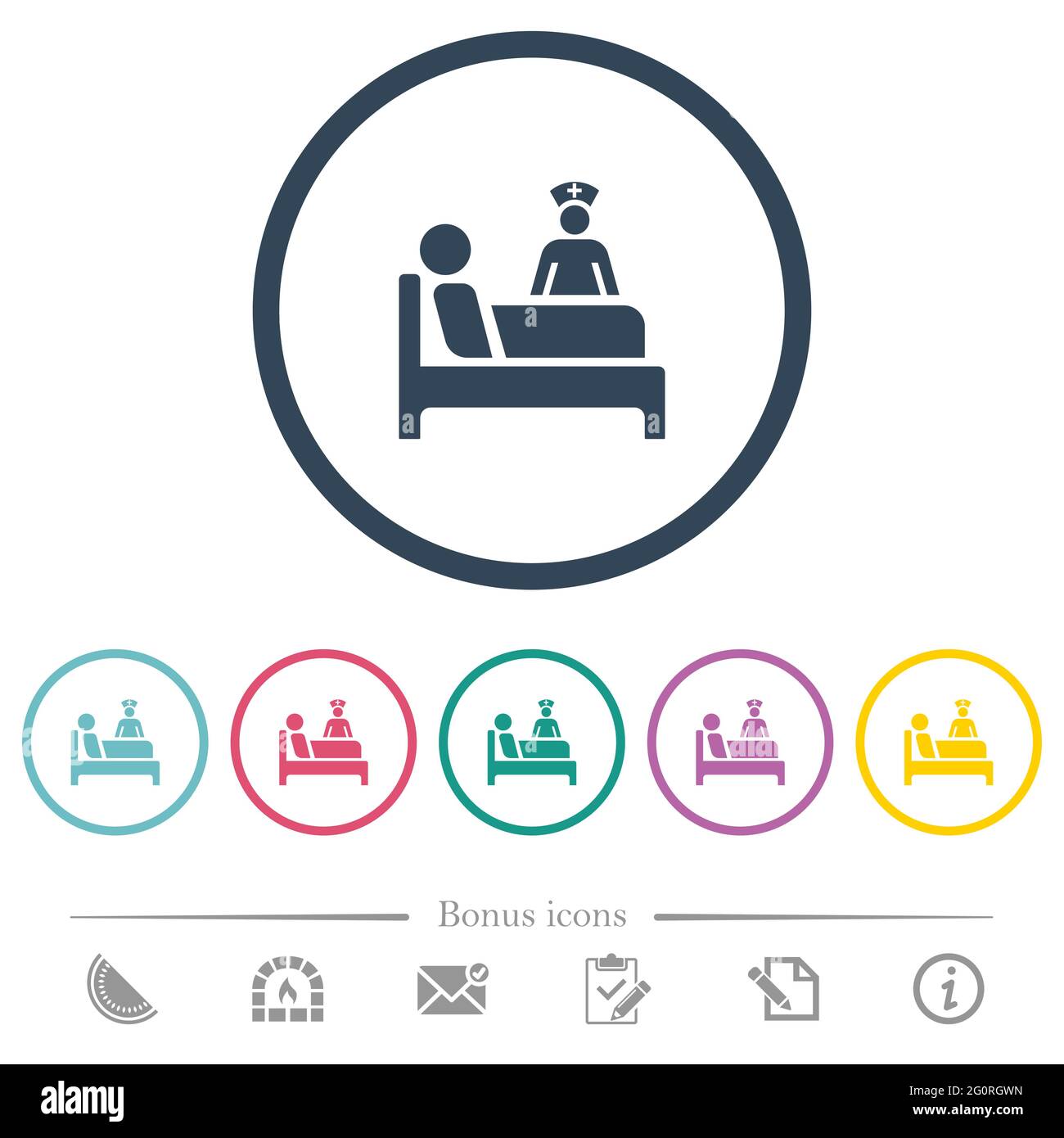 Ward round hospital nurse Stock Vector Images - Alamy