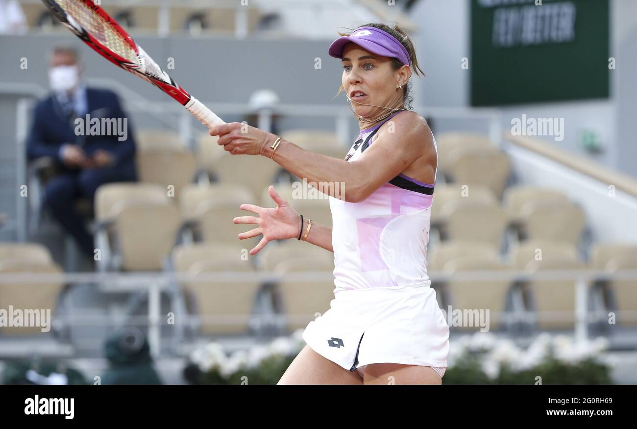 Mihaela Buzarnescu of Romania during day 4 of the French Open 2021 ...