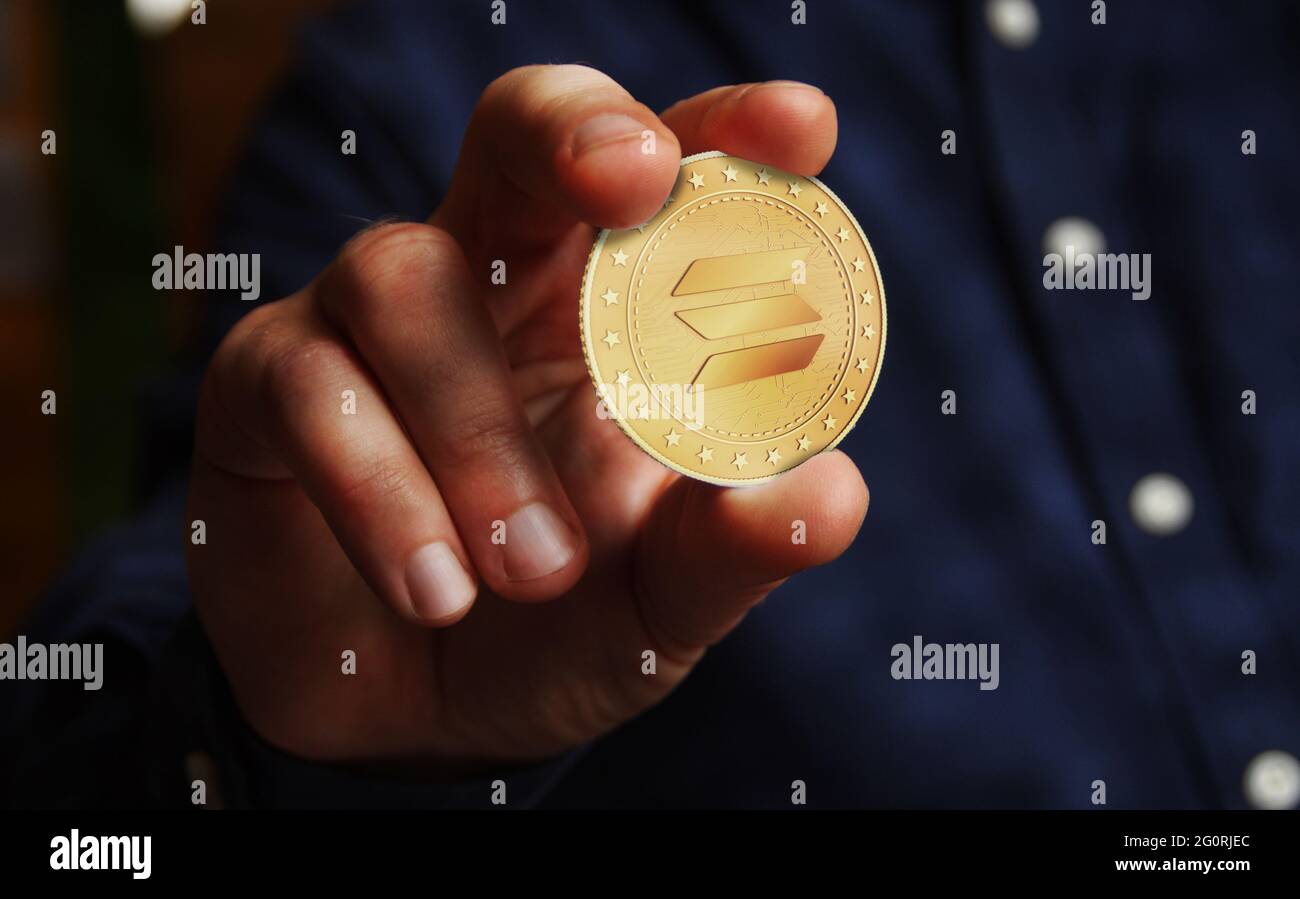 Solana coin hi-res stock photography and images - Alamy