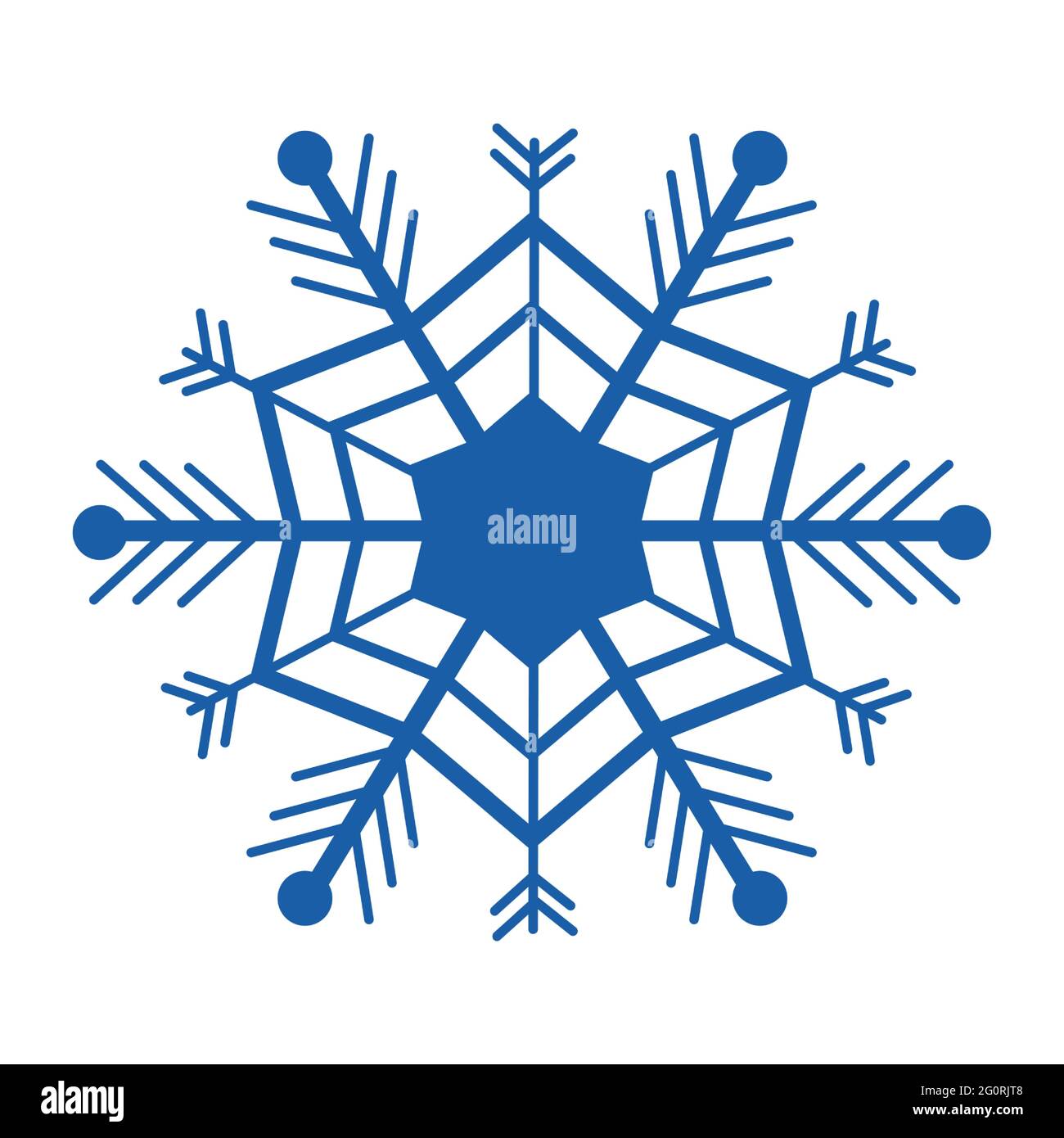 Snowflake Christmas winter decoration isolated on white background ...