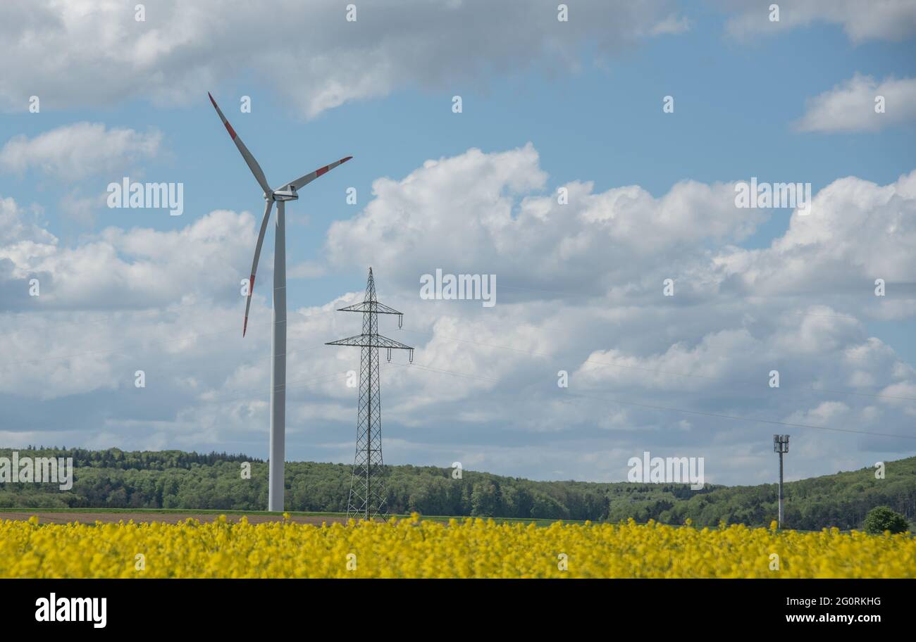 Lattice tower wind turbine hi-res stock photography and images - Alamy