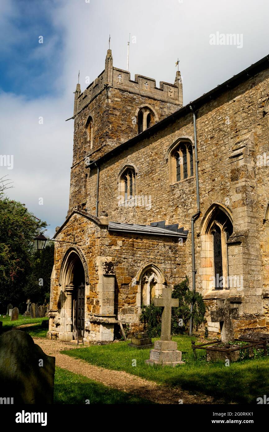 All Saints Church, Rushton, Northamptonshire, England, UK Stock Photo ...