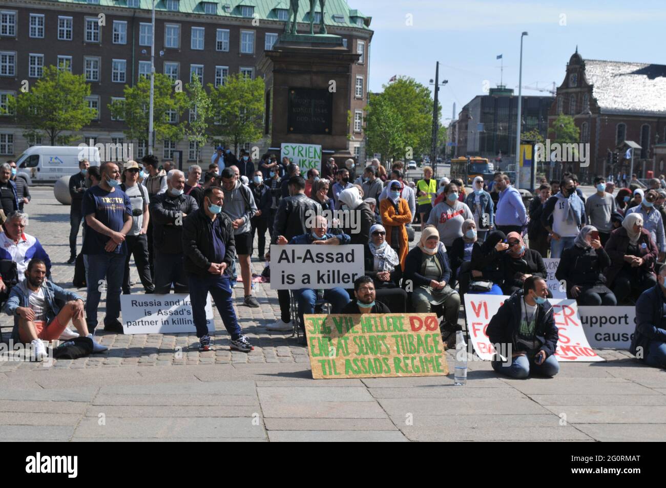 Copenhagen, Denmark. 03 June 2021, Syrian denied political sylum in ...