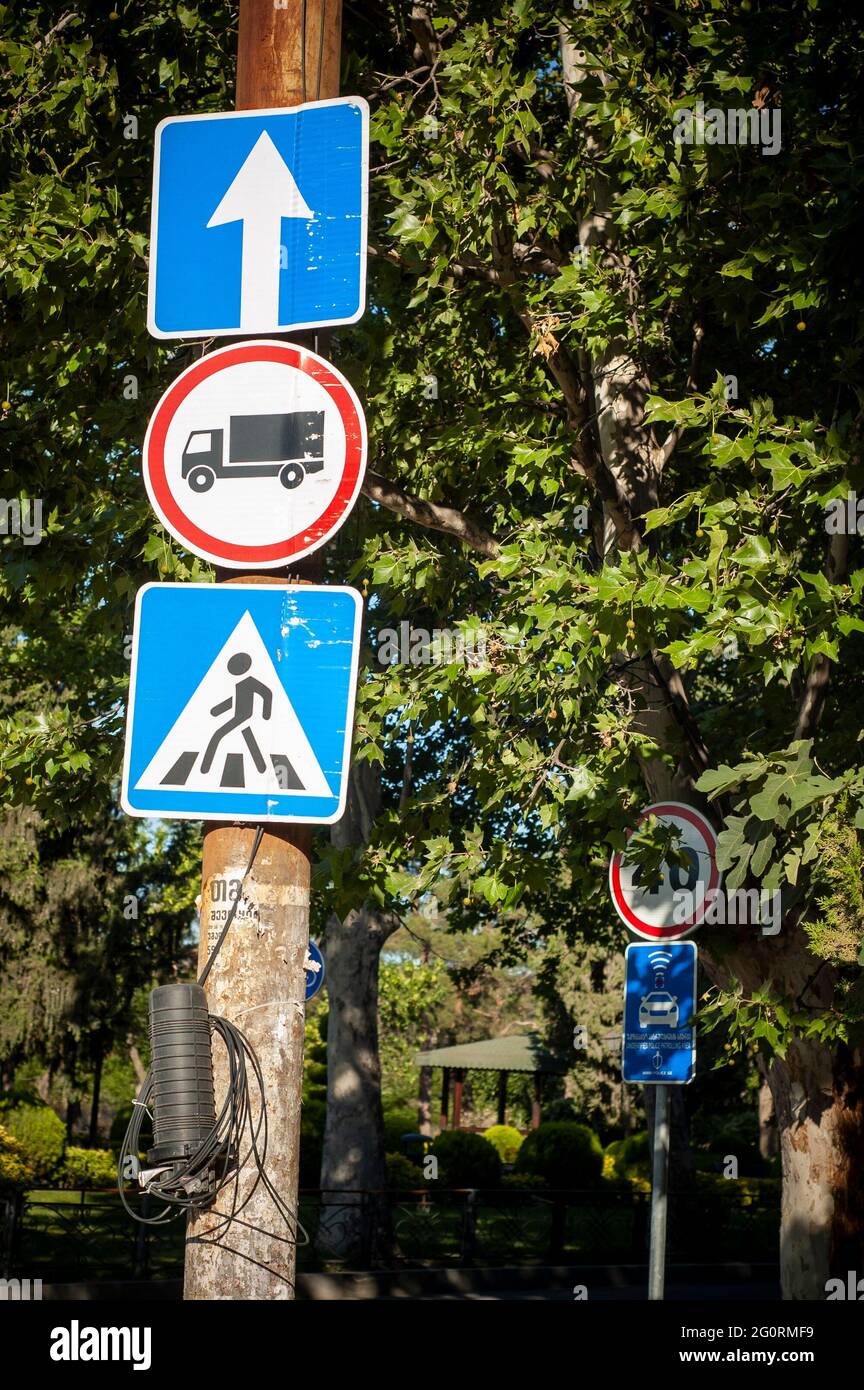 Zebra traffic signs hi-res stock photography and images - Alamy