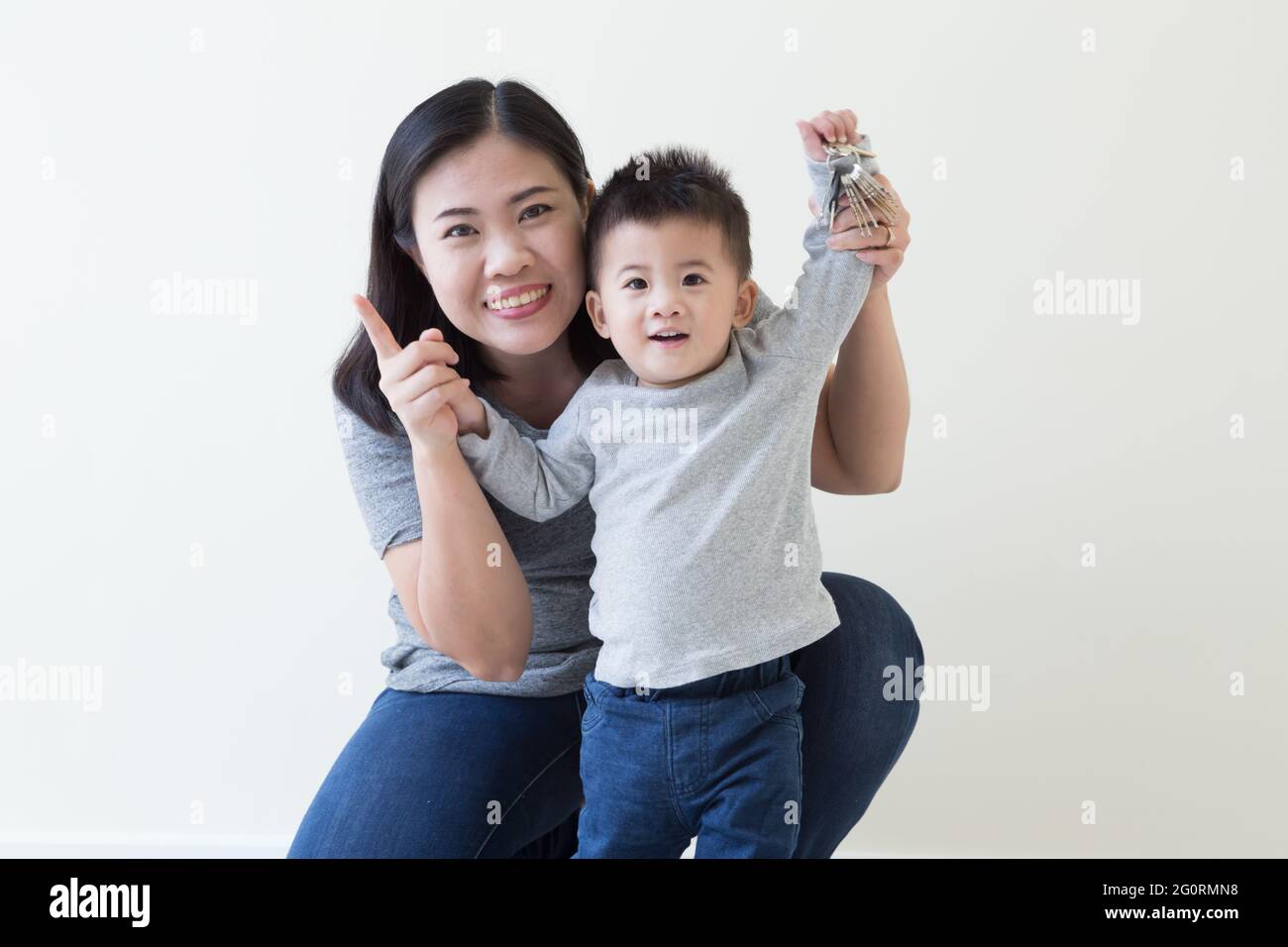 Asian single moms raising boys Stock Photo - Alamy