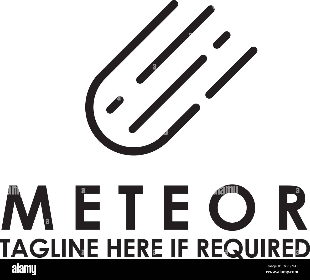 Moving meteor logo design vector template Stock Vector Image & Art - Alamy