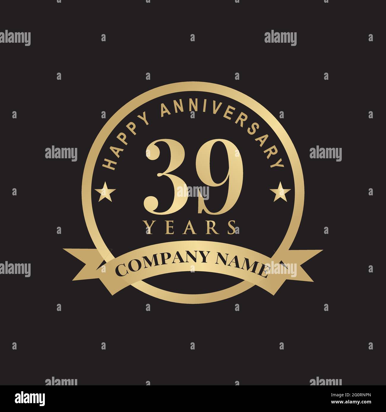 39 birthday icon vector hi-res stock photography and images - Alamy