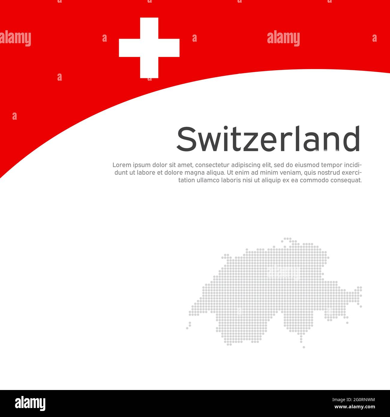 Abstract switzerland flag, mosaic map. Creative background for design ...