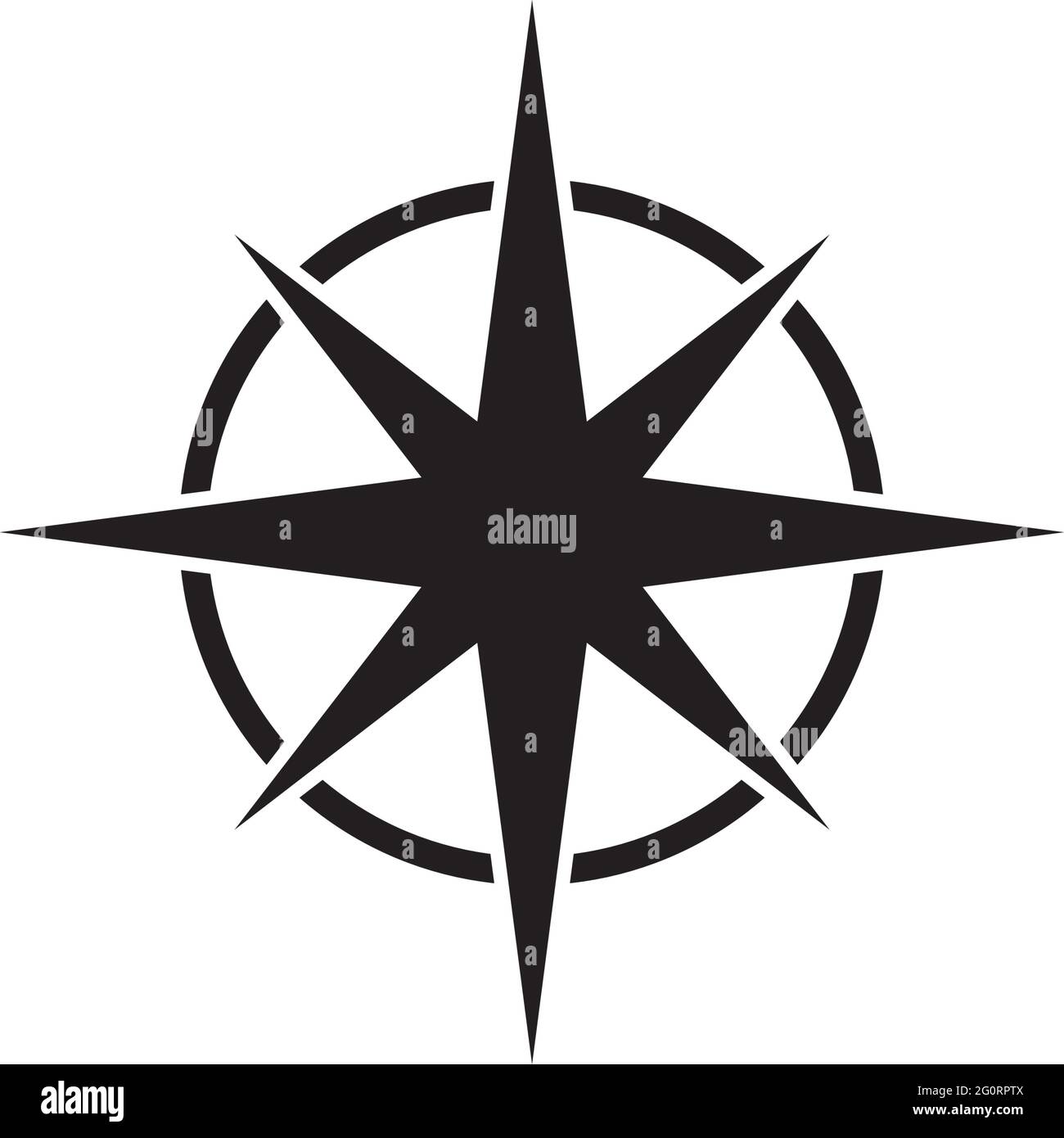 Compass icon logo design vector template Stock Vector Image & Art - Alamy