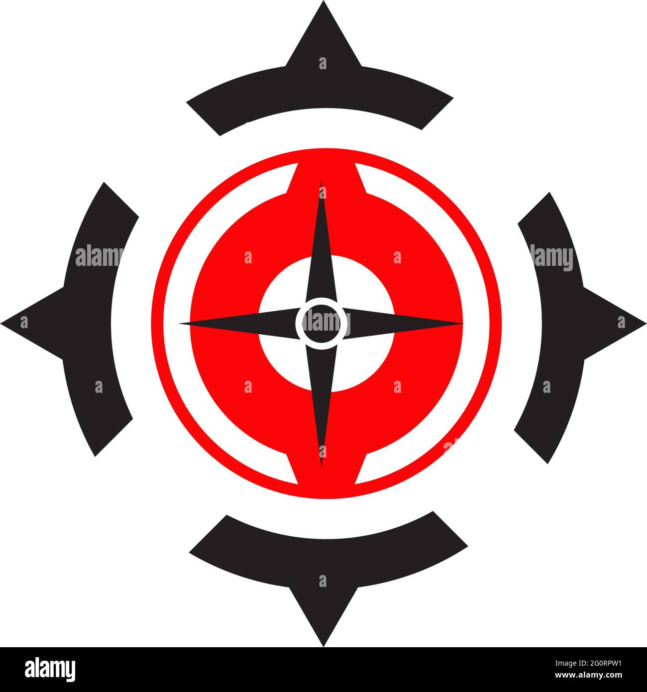 Compass icon logo design vector template Stock Vector Image & Art - Alamy