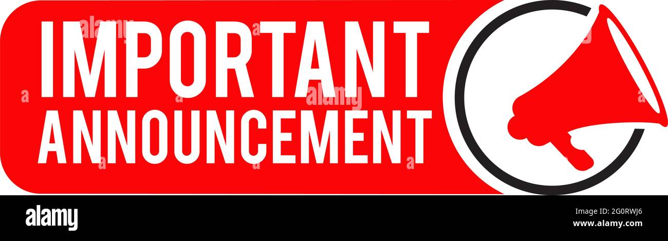 Announcement logo label design vector template Stock Vector Image & Art ...