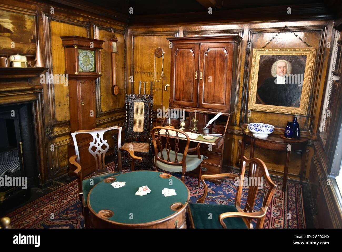 The study, Shibden Hall, Halifax, West Yorkshire Stock Photo - Alamy