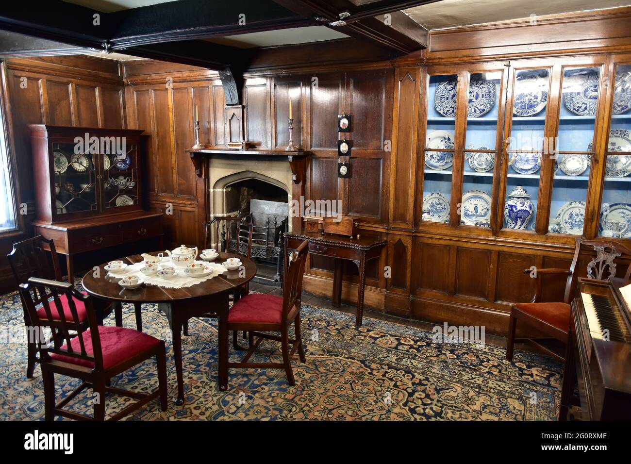 The Savile room, Shibden Hall, Halifax, West Yorkshire Stock Photo - Alamy