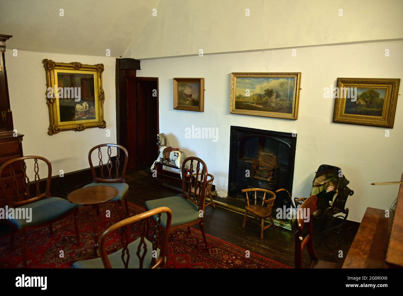 The Guest room, Shibden Hall, Halifax, West Yorkshire Stock Photo - Alamy