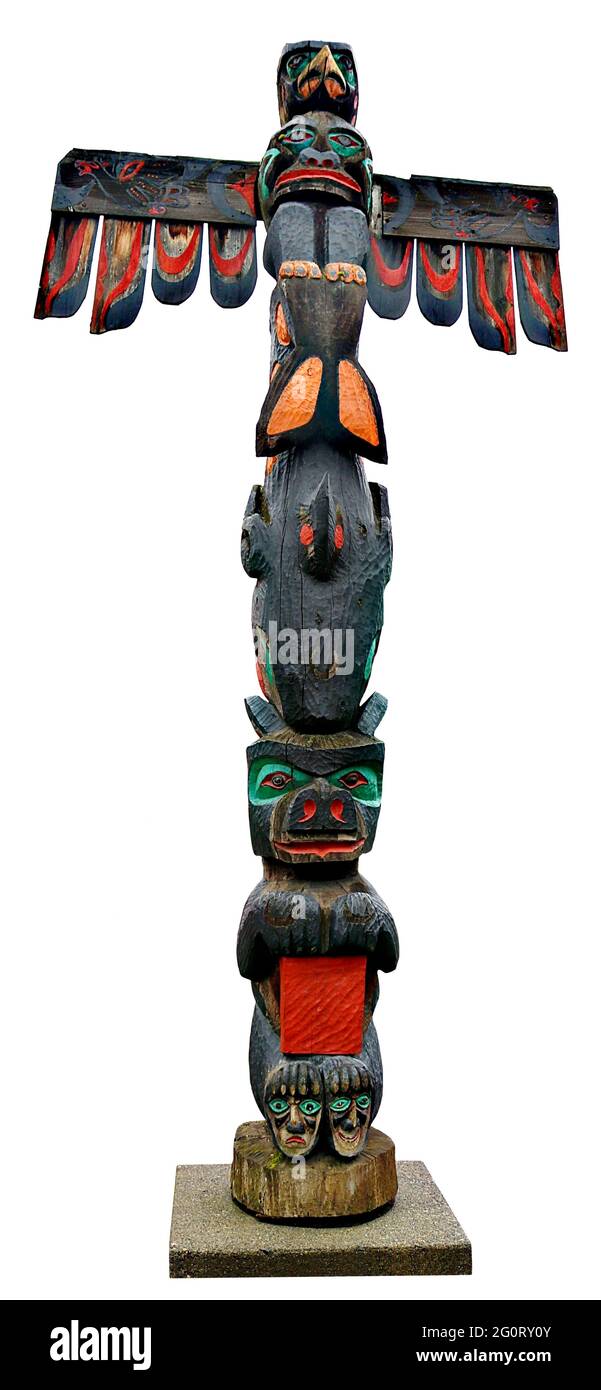 Bc totem pole Cut Out Stock Images & Pictures - Alamy