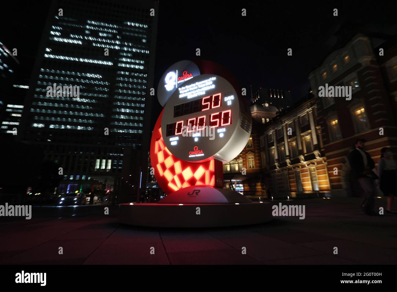 Tokyo, Japan. 3rd June, 2021. The countdown clock for the Tokyo 2020 ...