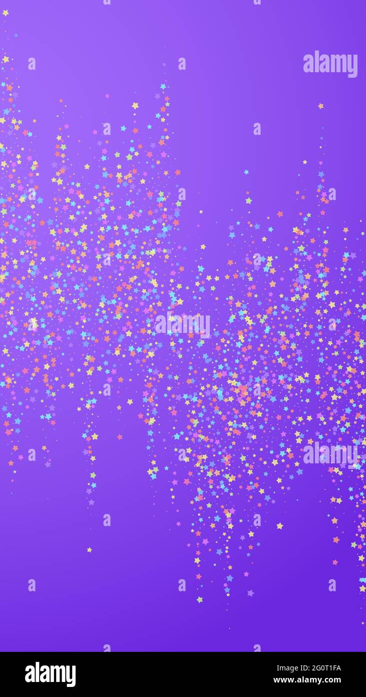 Festive splendid confetti. Celebration stars. Colorful stars small on ...