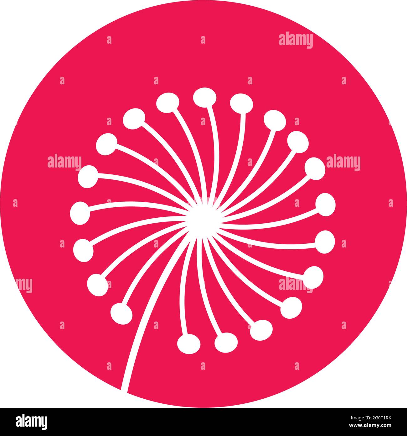 Dandelion flower logo design vector template Stock Vector Image & Art ...