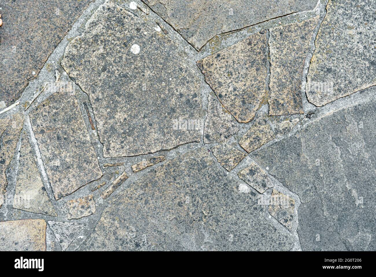 Modern stone pavement road close up view Stock Photo - Alamy