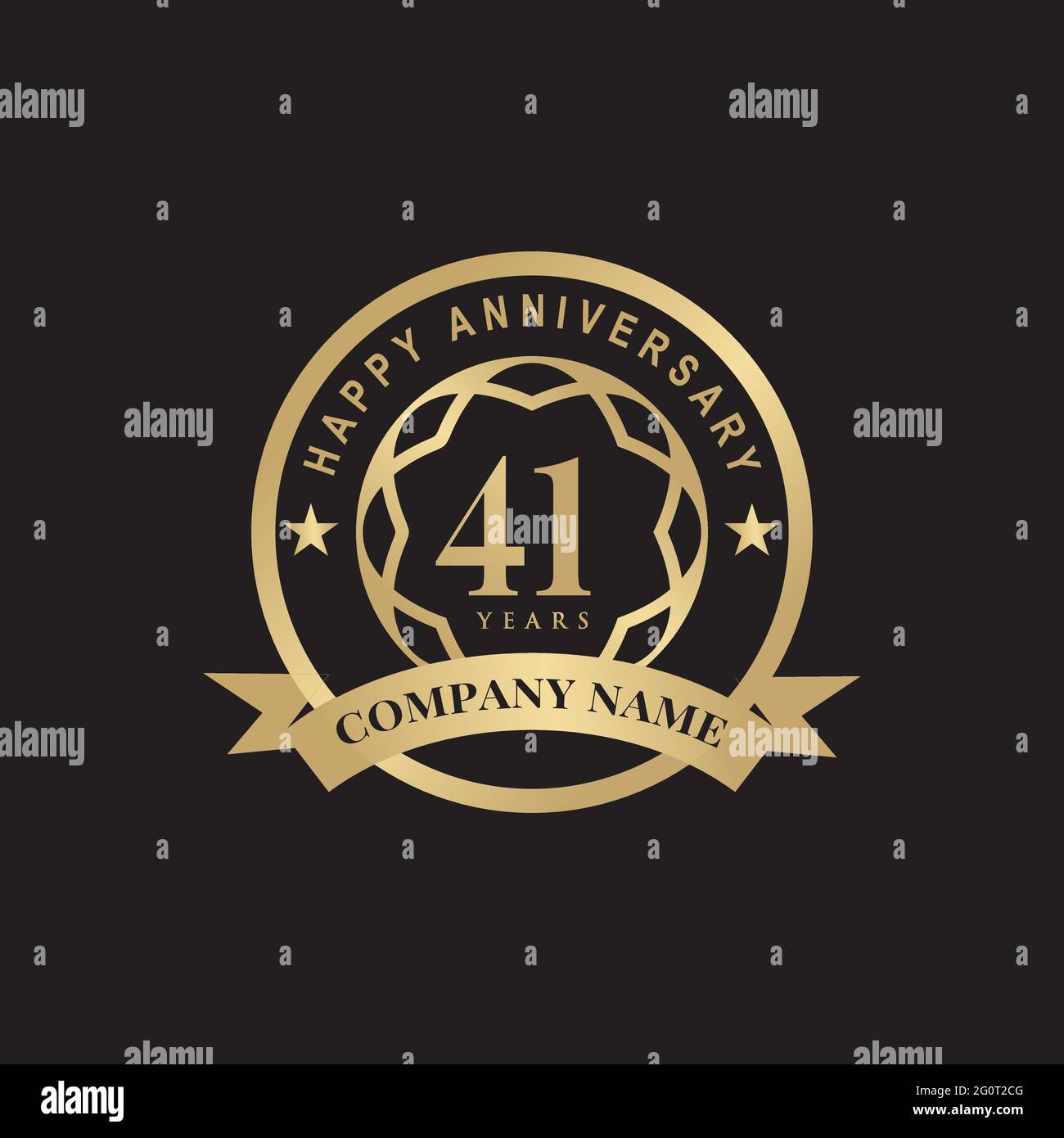 The 41st anniversary Stock Vector Images - Alamy