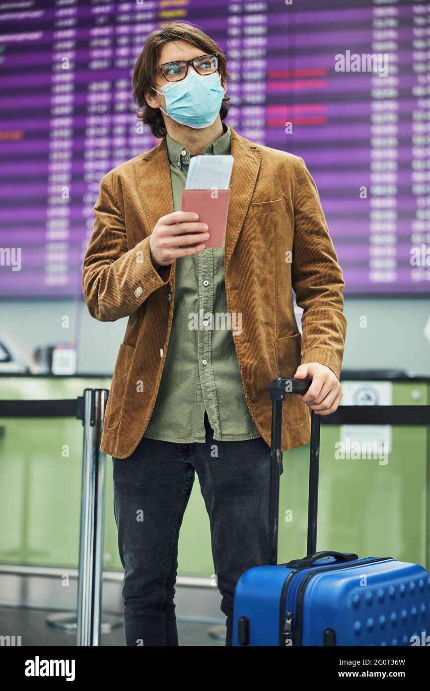 Male traveler in medical hi-res stock photography and images - Alamy