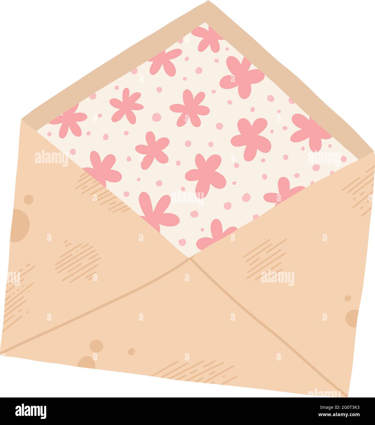 Collection envelope with mail, postmark and postcard vector flat ...
