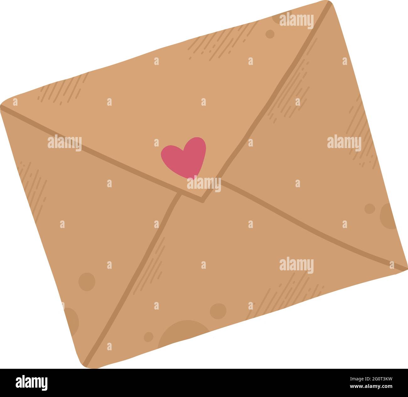 Collection envelope with mail, postmark and postcard vector flat ...