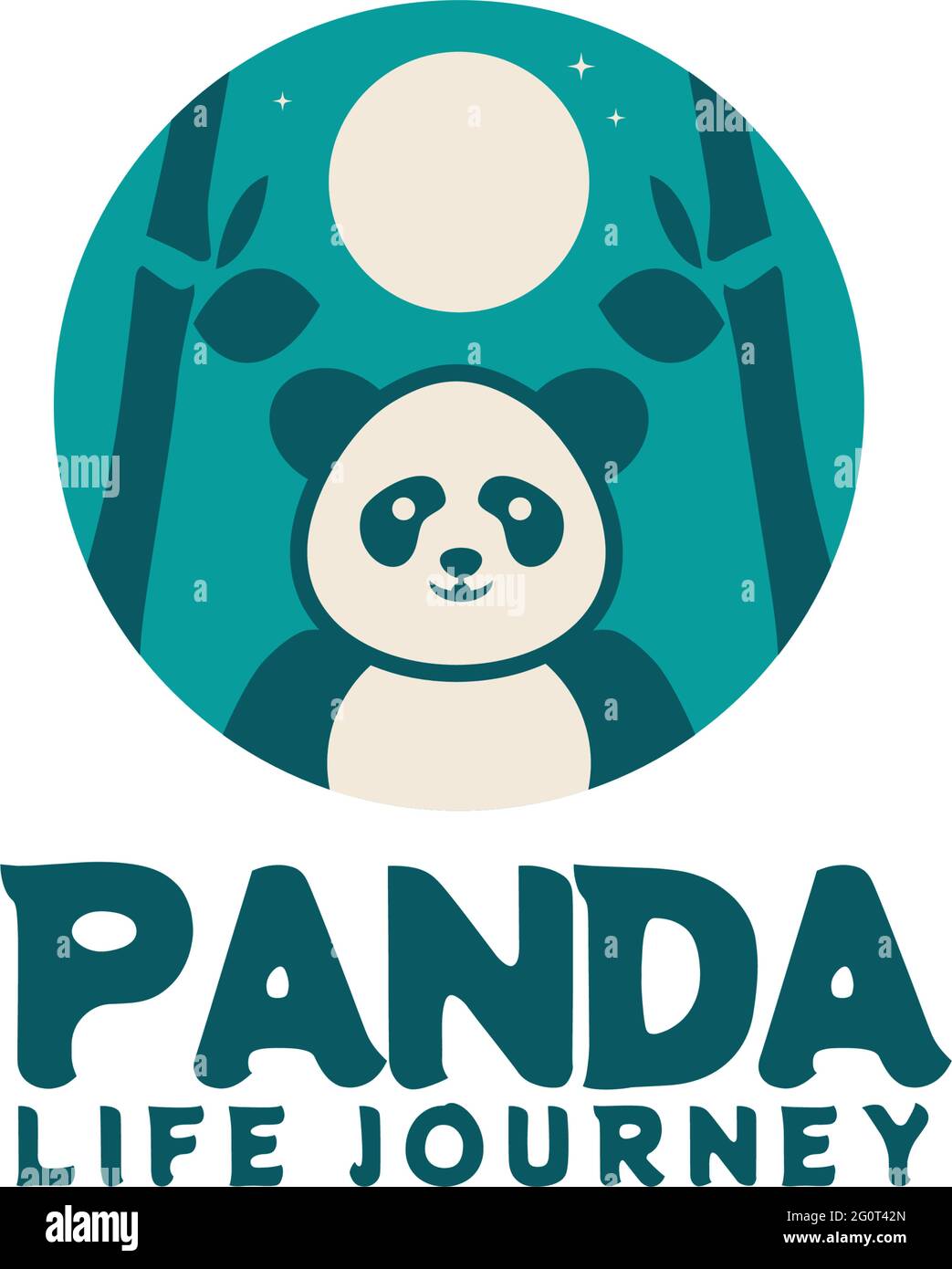 Panda's life logo design vector template Stock Vector Image & Art - Alamy