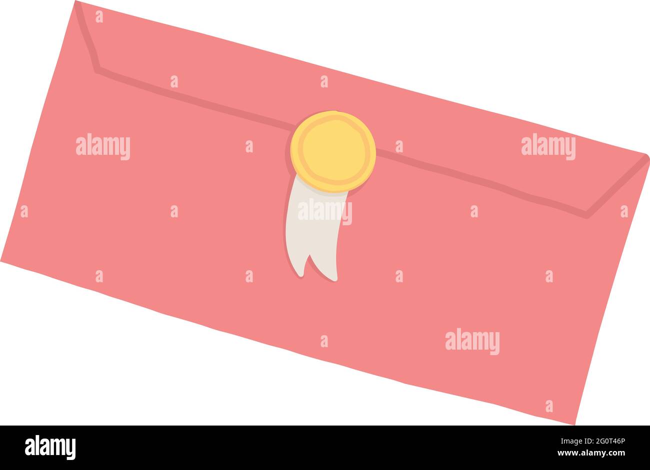 Collection envelope with mail, postmark and postcard vector flat ...