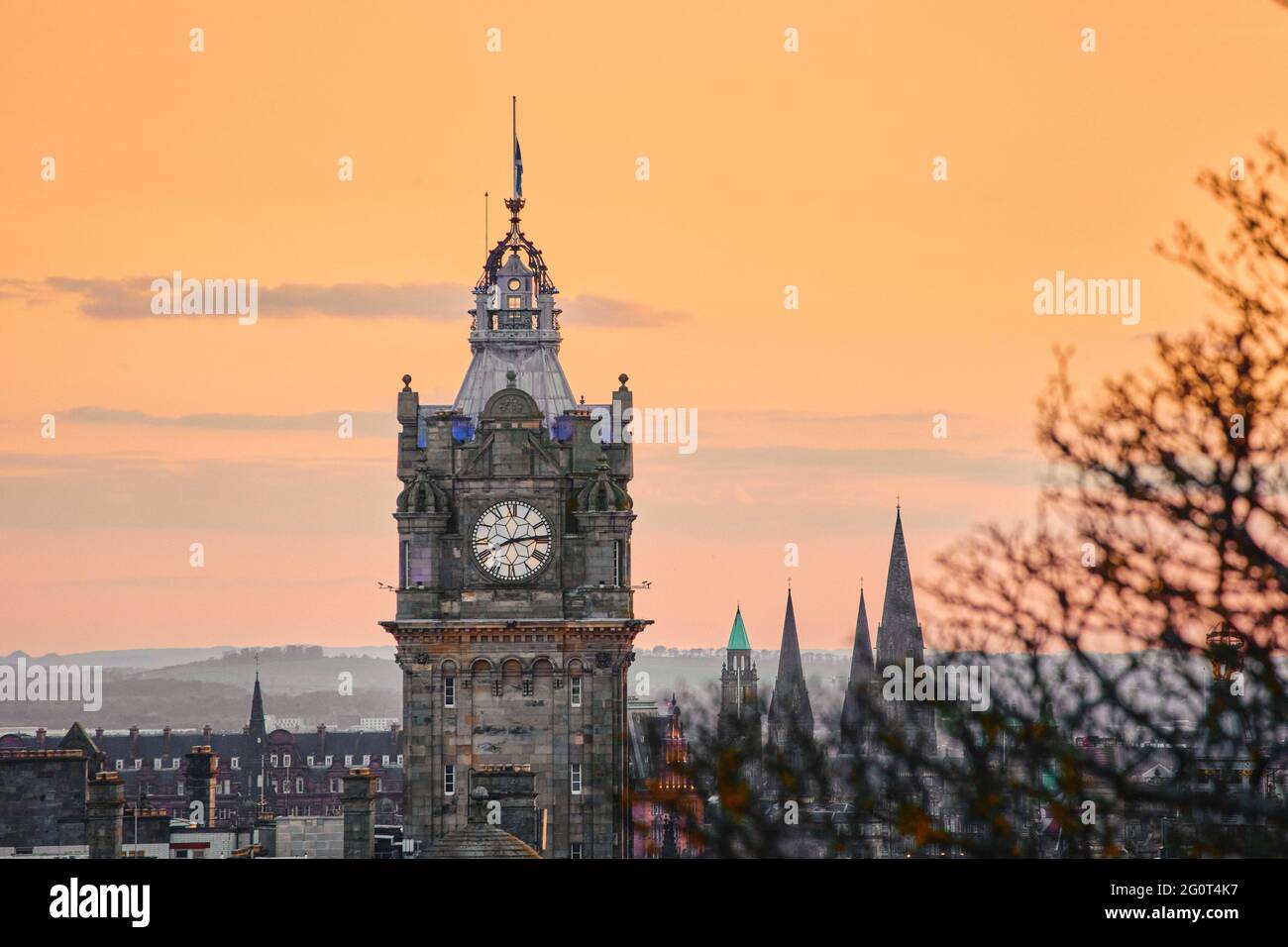 The Balmoral Hotel Clock Face Edinburgh, Scotland Stock Photo - Alamy