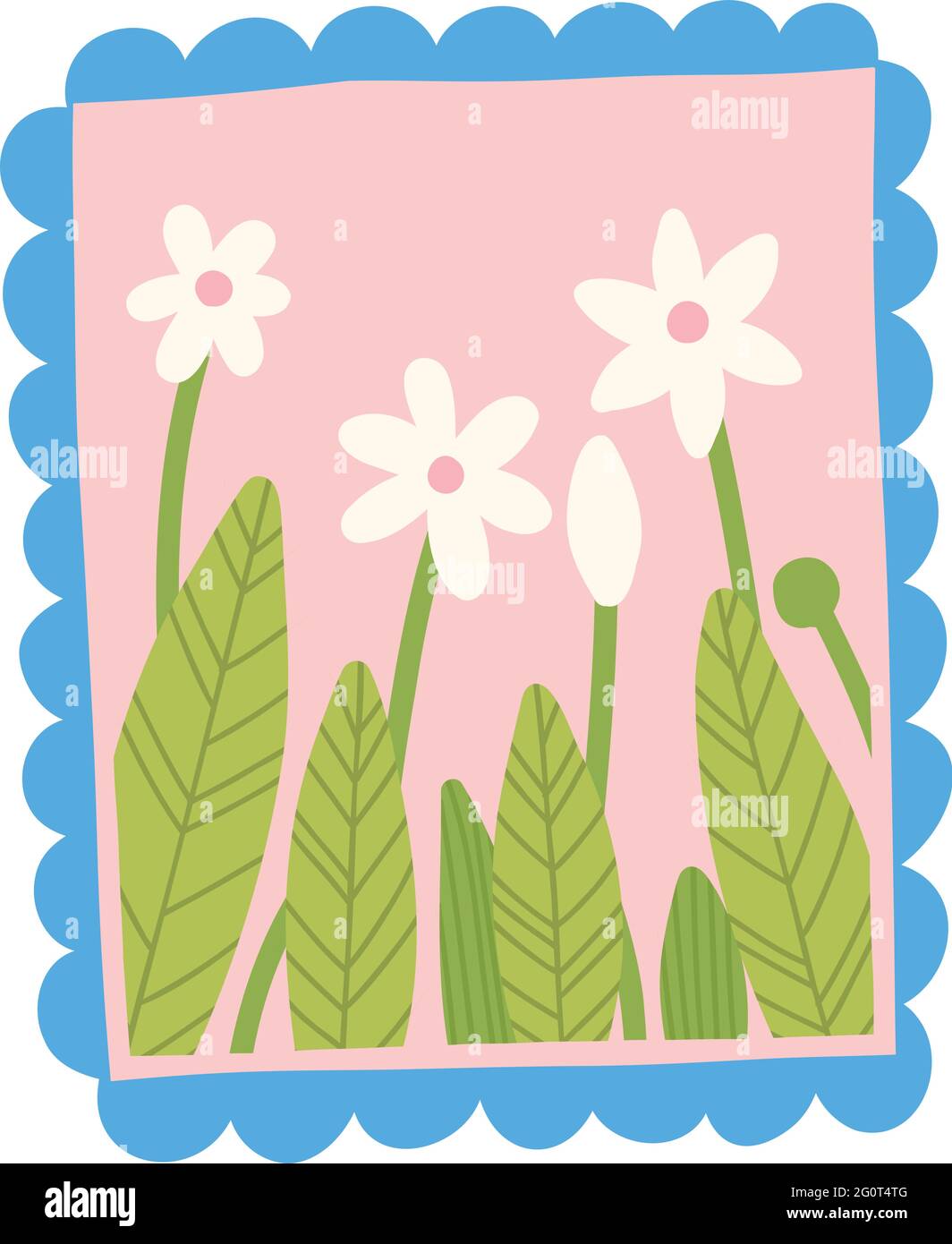 Collection envelope with mail, postmark and postcard vector flat ...