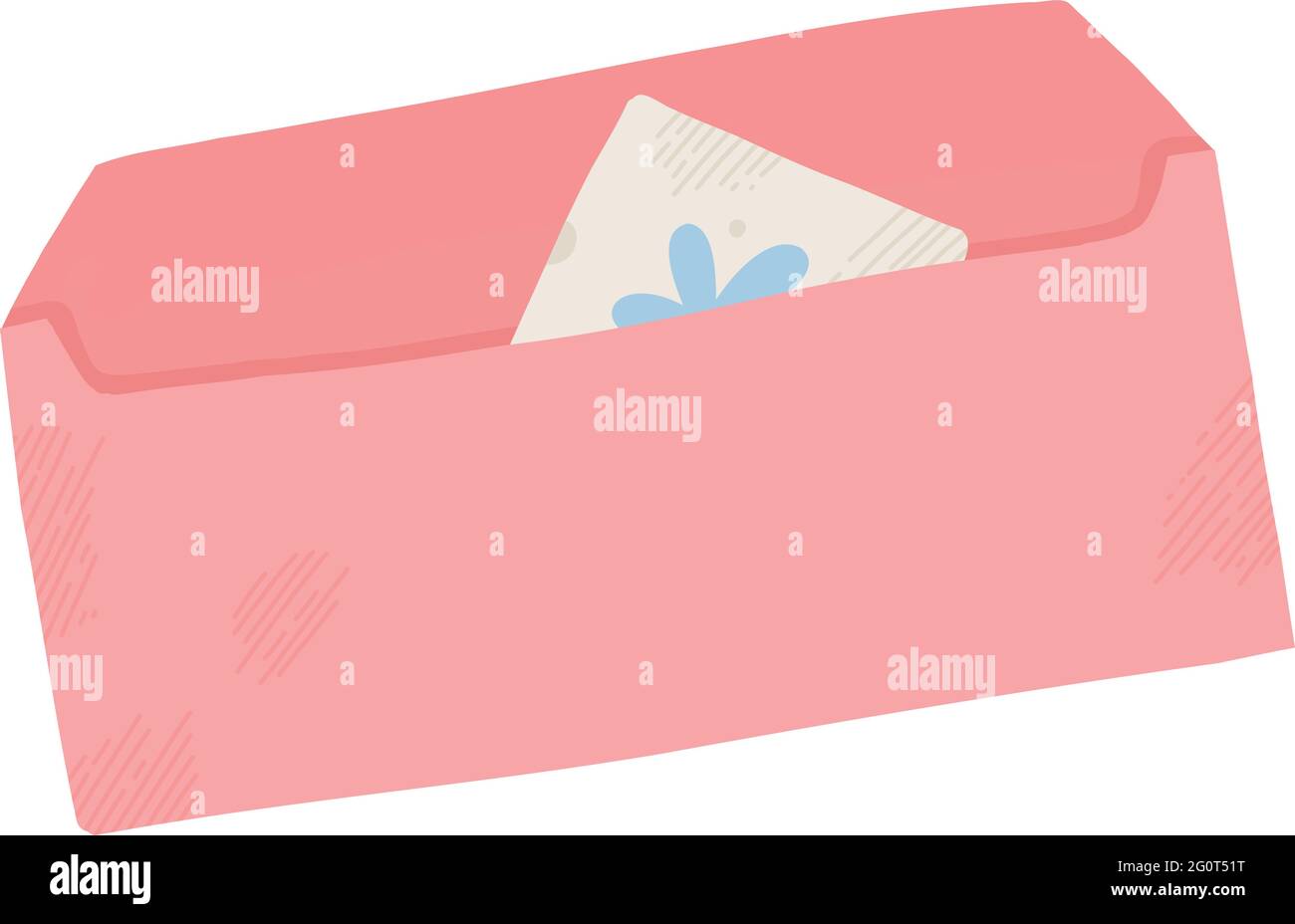 Collection envelope with mail, postmark and postcard vector flat ...