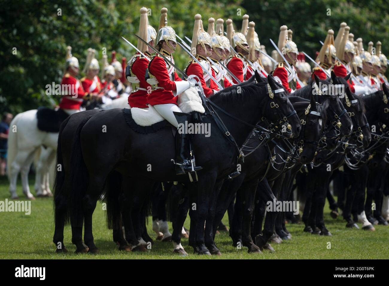 Members of the Household Cavalry during the Major General's annual ...