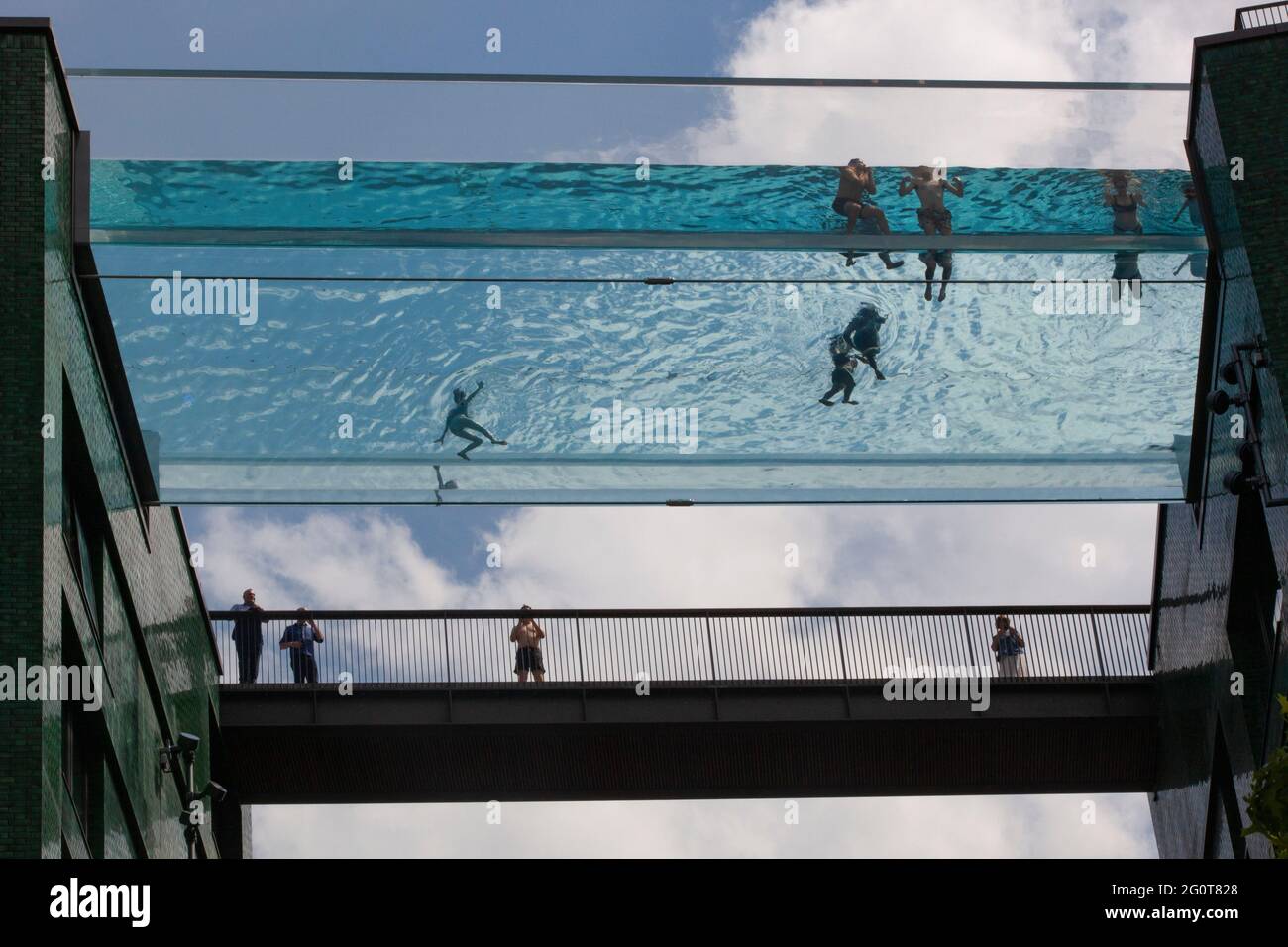 London, UK, 2 June 2021: At Embassy Gardens, in the Nine Elms area ...