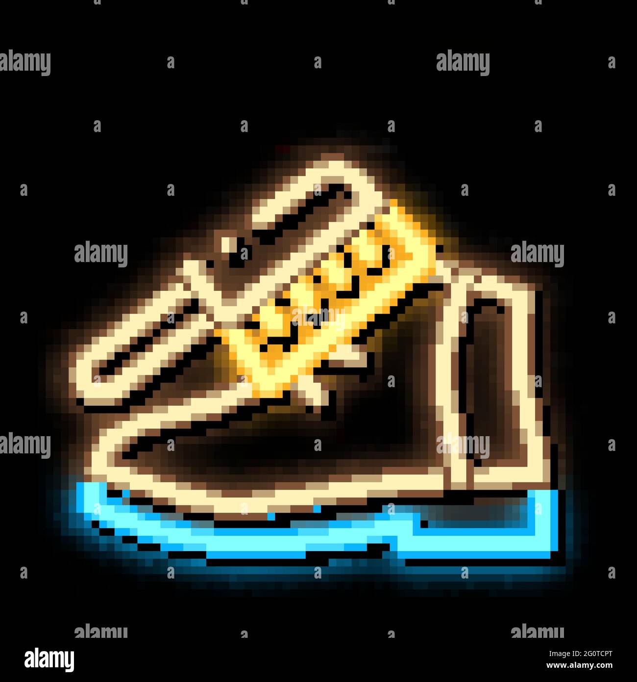 Shoe Brushing neon glow icon illustration Stock Vector Image & Art - Alamy