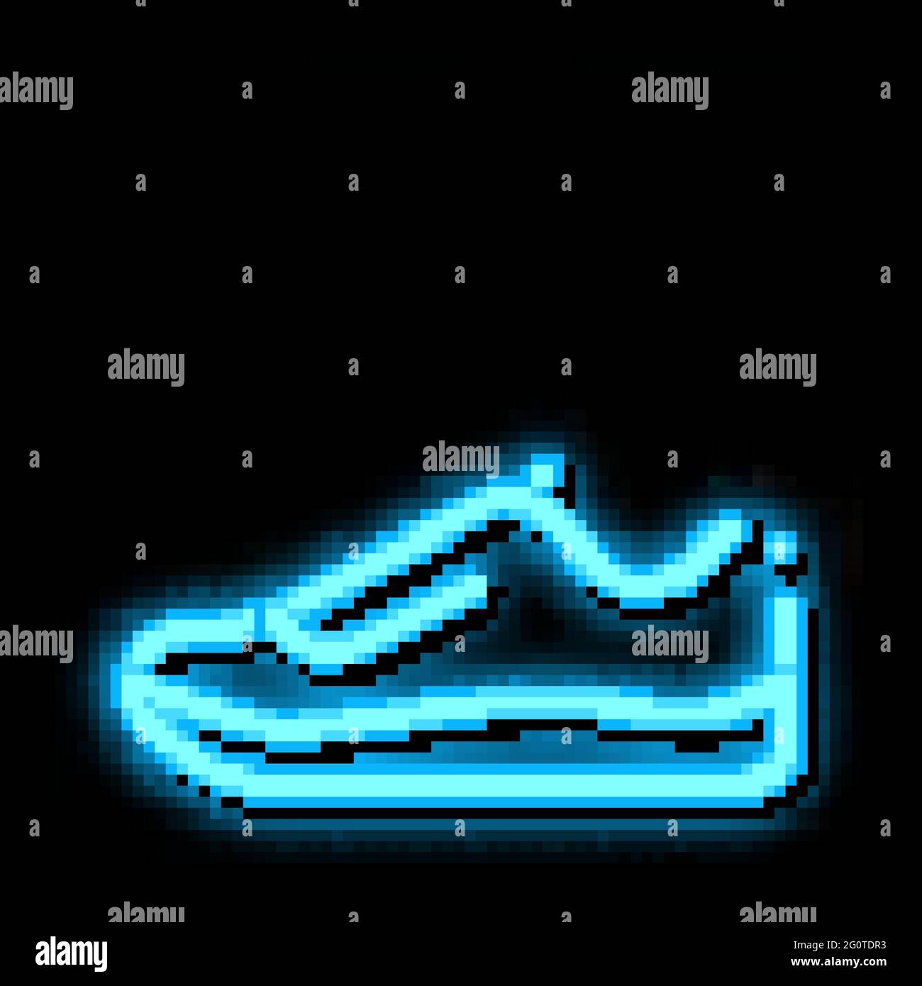 Sneaker Shoe neon glow icon illustration Stock Vector Image & Art - Alamy